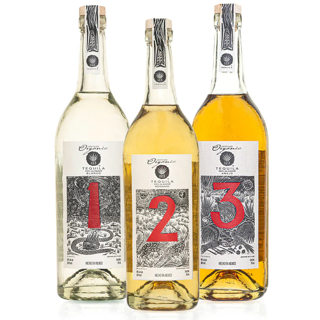 123 Organic Tequila Family Collection — Rare Tequilas