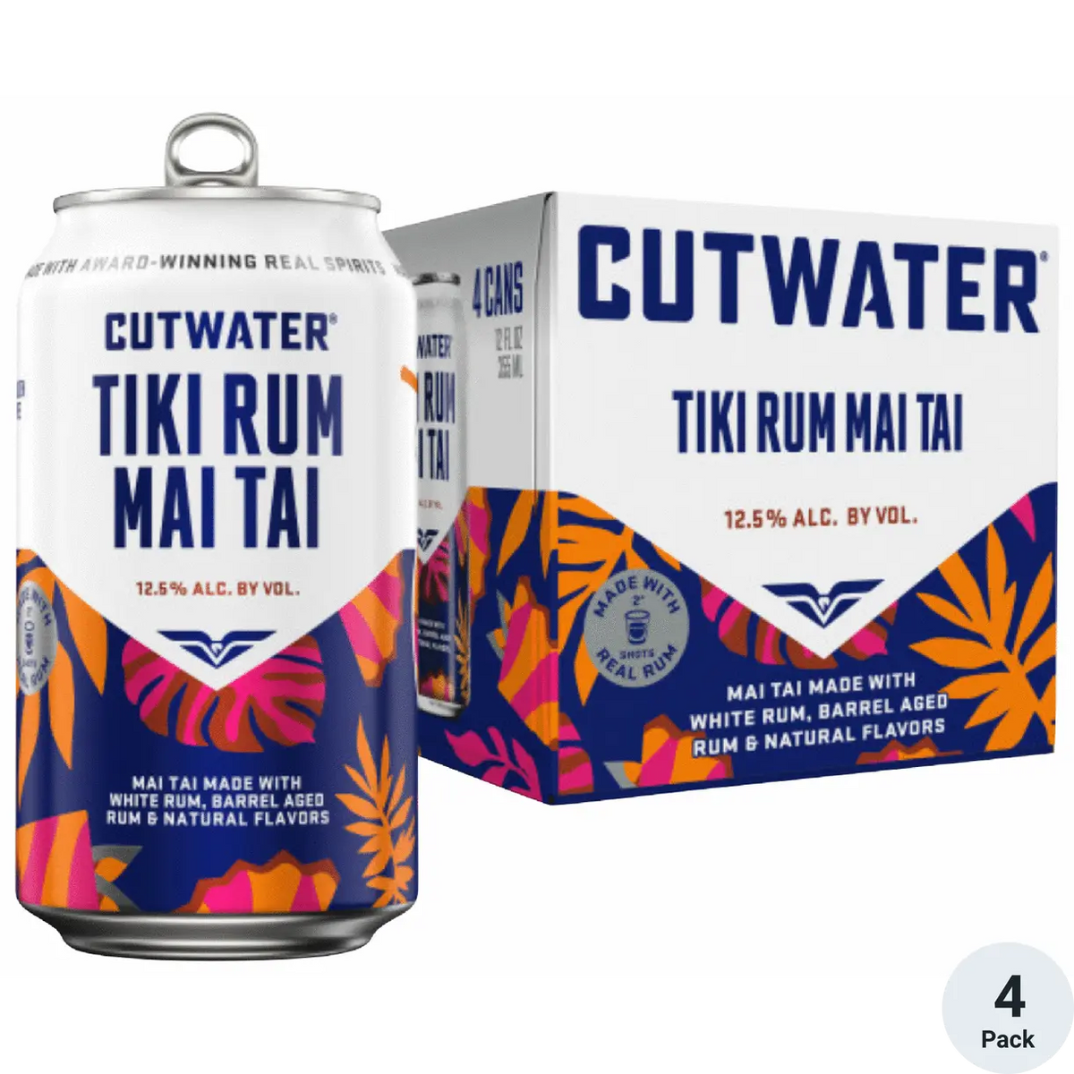 Cutwater Tiki Rum Mai Tai 4pk 12oz — Rare Tequilas