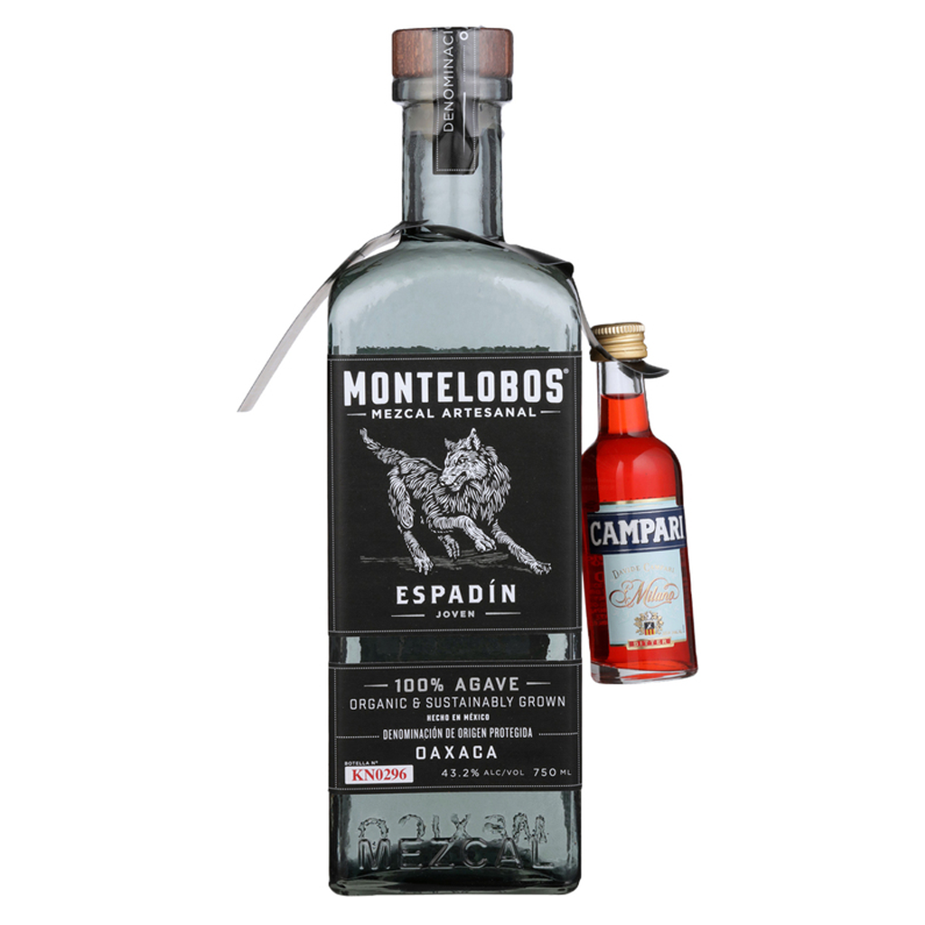 Montelobos Mezcal Artesanal Joven Espadin w/ Campari Aperitivo — Rare ...