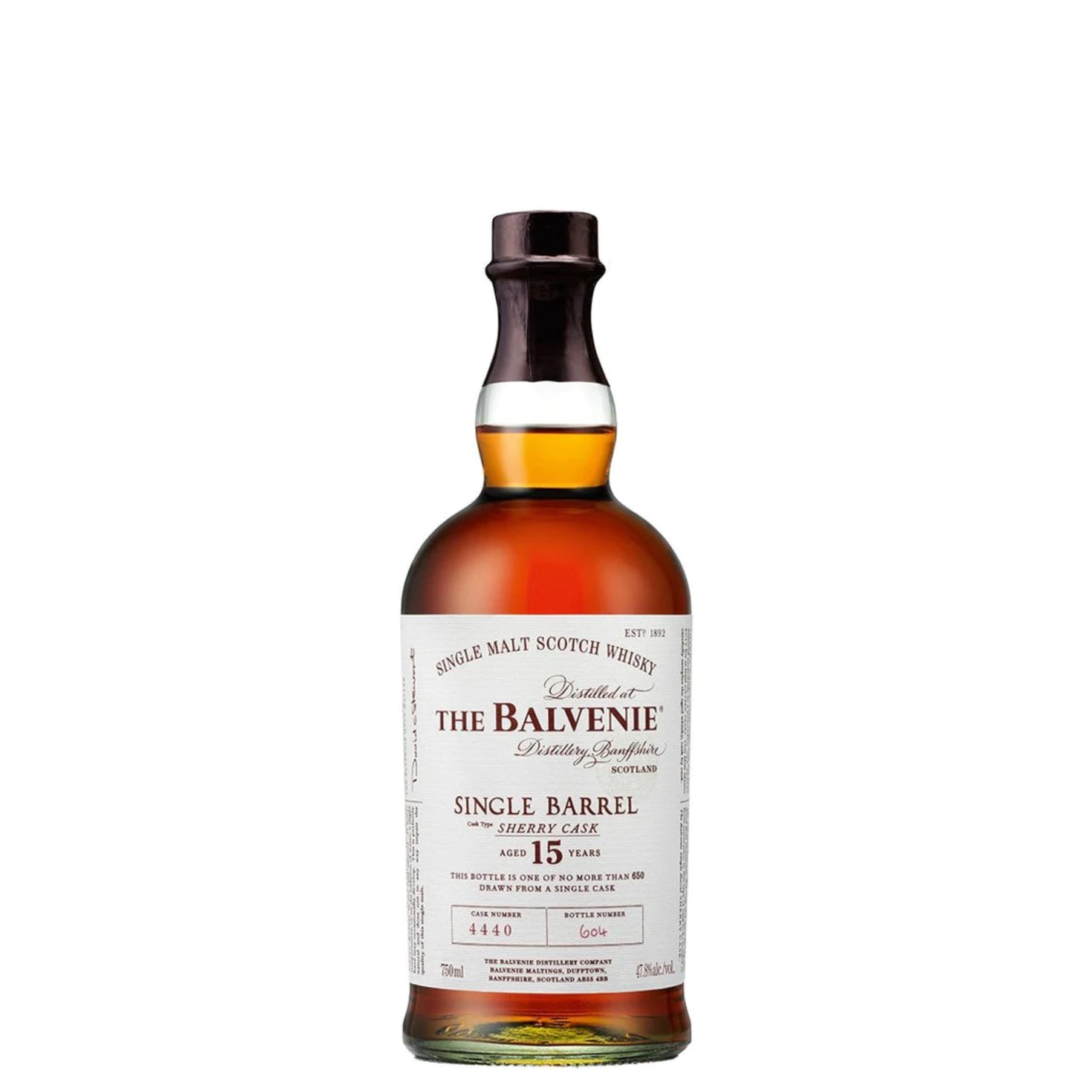 The Balvenie 15 Year Single Barrel Sherry Cask Whisky 750ml — Rare Tequilas