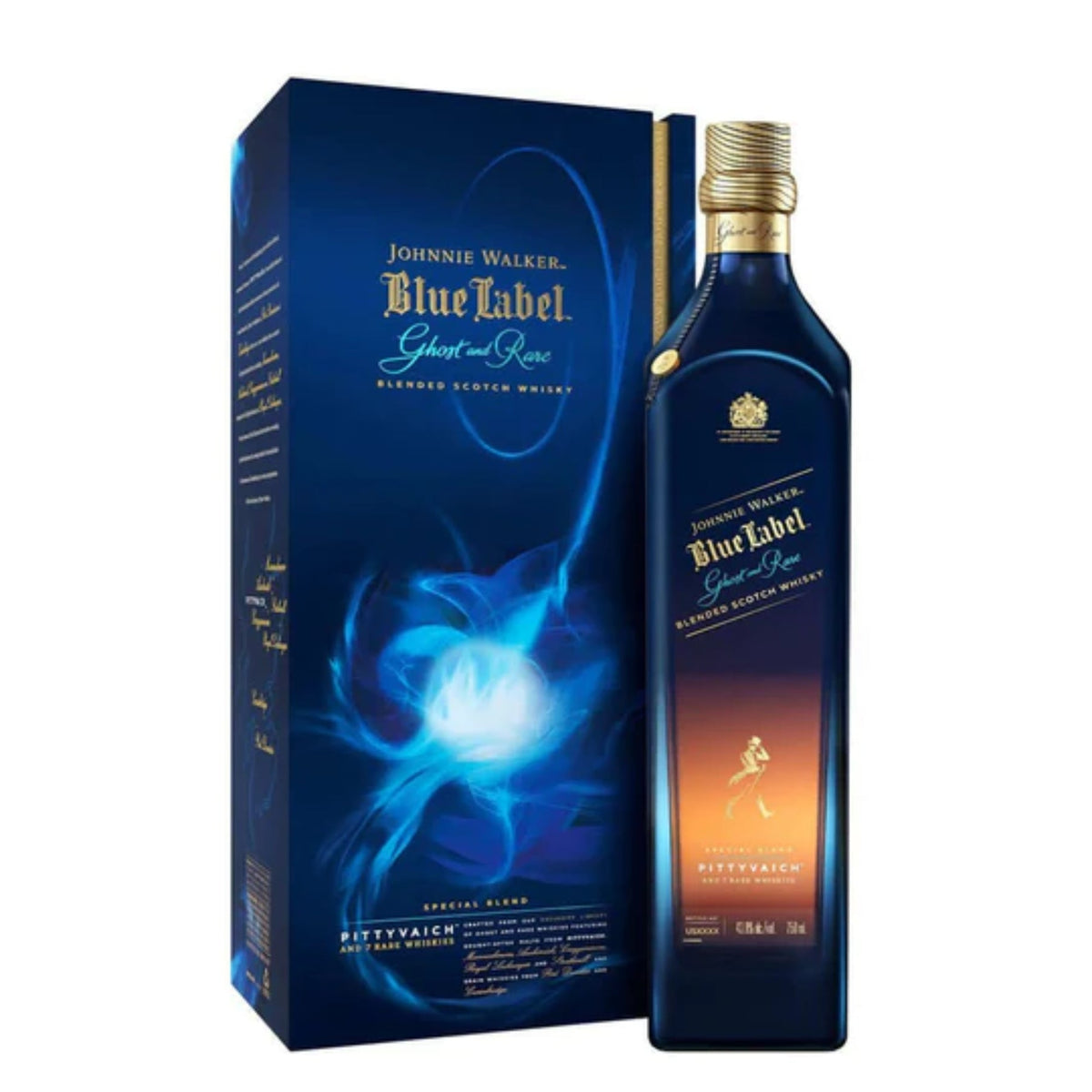 Johnnie Walker Blue Label Ghost & Rare Pittyvaich Whisky 750ml — Rare ...