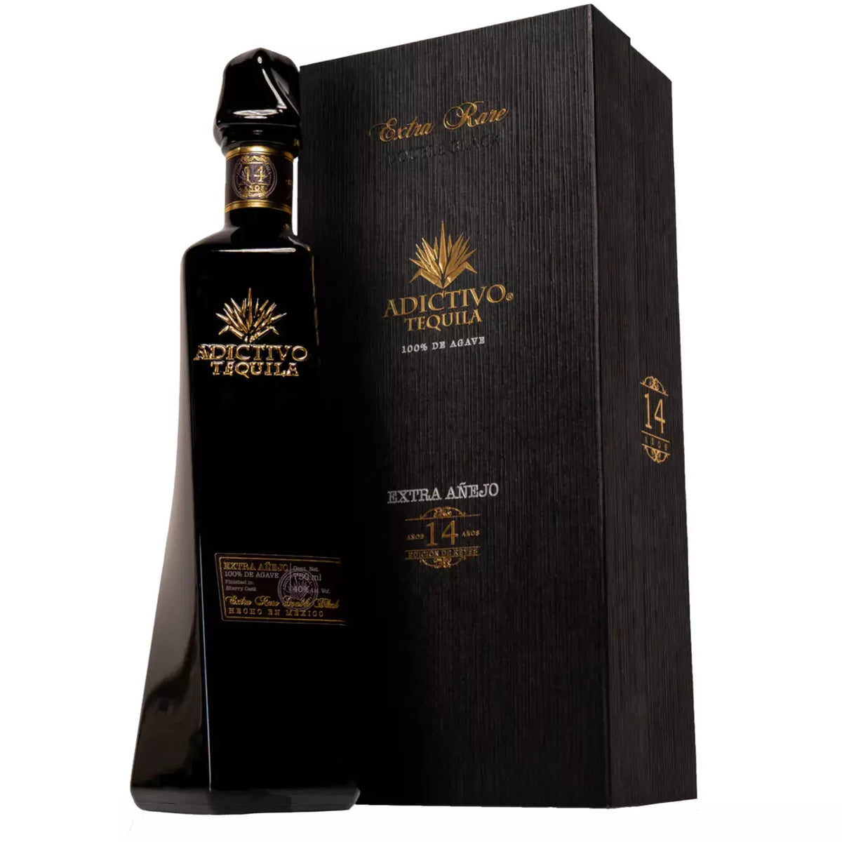 Adictivo Tequila 14 Year Kings Edition Double Black — Rare Tequilas